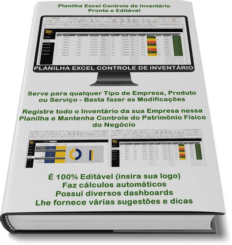 Planilha Excel Controle de Inventário Planilhas Excel