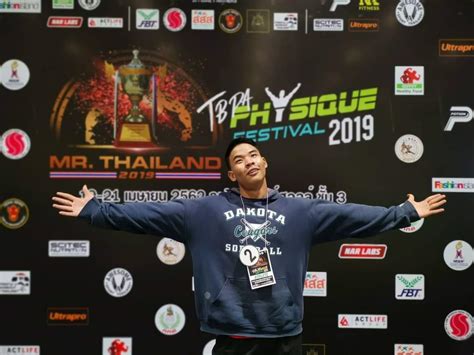 Amp Asia Muscle Picture Chamni Kummapol 11 Mr Thailand 2019 Backdrop