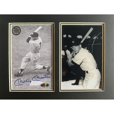 Mickey Mantle Signed Photo Gfa Authenticated