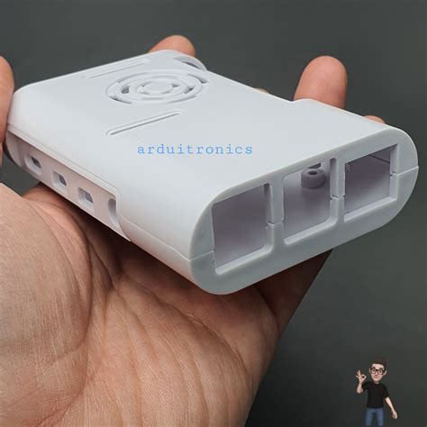 raspberry pi 4b shell case box white กล่อง เคส raspberry pi 4 สีขาว