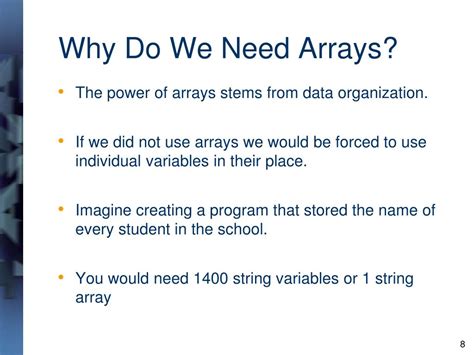 PPT Arrays PowerPoint Presentation Free Download ID 5778329