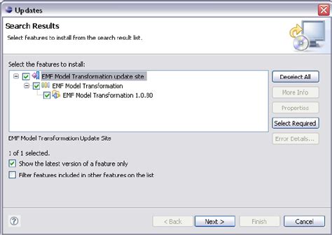 Figure B 1 Using The Emf Model Transformation Update Site Download Scientific Diagram