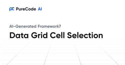 Build And Deploy Framework7 Data Grid Cell Selection Quickly