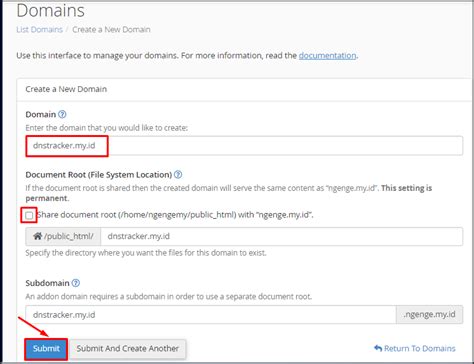 Cara Menambahkan Domain Addon Domain Pada Hosting CPanel HostData Id