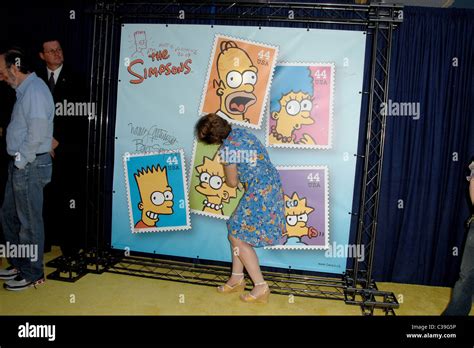 Yeardley Smith Voice Of Lisa Simpson Stamps Of Simpsons Characters Are