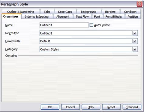 Creating New Custom Styles Apache OpenOffice Wiki