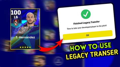 Use Legacy Transfer In Efootball 2023 Mobile YouTube