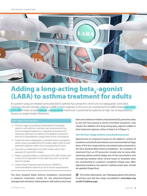 Adding A Long Acting Beta Agonist Laba To Asthma Treatment For