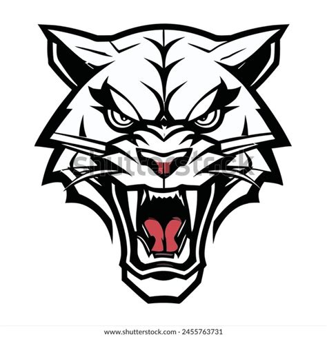 Angry Panther Head Mascot Logo Panther Stock Vector Royalty Free