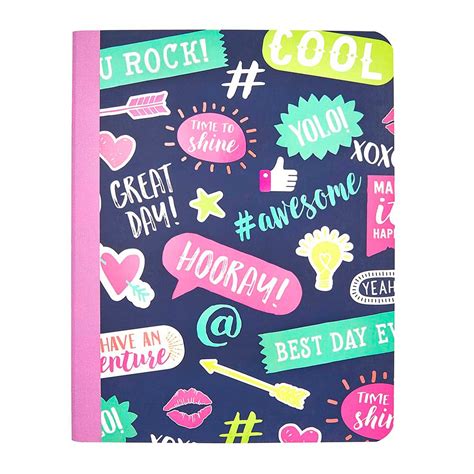 Eccolo Hooray Collage Wide Ruled Composition Book Shop Notebooks At H E B