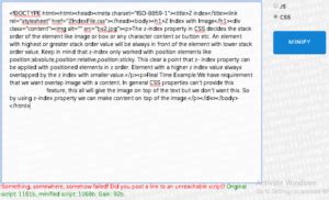 CSS Minify Learn How Does Minify Work In CSS Along With Examples