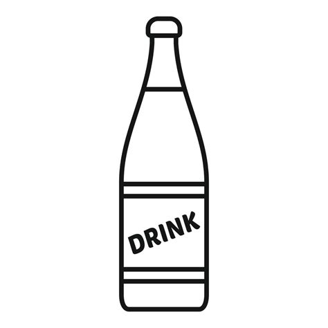 Diet Soda Bottle Icon Outline Style 14596136 Vector Art At Vecteezy