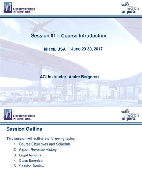 module 01 course introduction download free pdf airport airlines