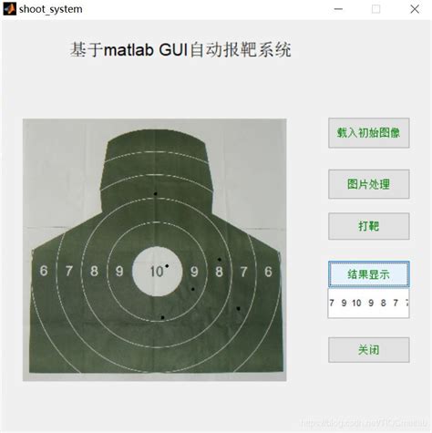 【图像处理】基于matlab gui自动报靶系统（重弹孔）【含matlab源码 973期】 打靶图像识别技术 csdn博客