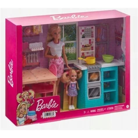 Barbie siostry wspólne pieczenie set lalki hbx L SKUP SPRZEDAŻ WYCENA