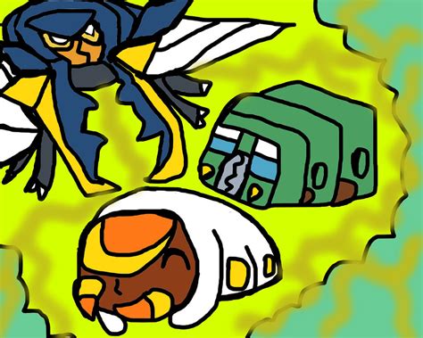 Grubbin Charjabug Vikavolt By Celebi64 On Deviantart
