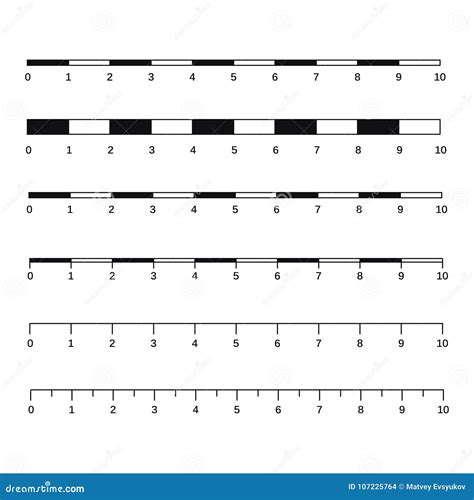 Map Scales Graphics For Measuring Distances Scale Measure Map V Stock