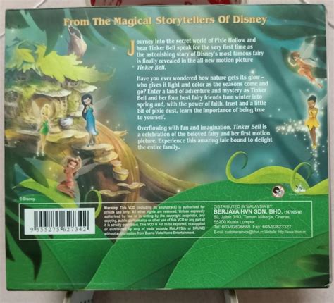 Vcd Disney Tinkerbell Cartoon Hobbies And Toys Music And Media Cds