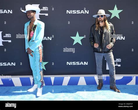 Lil Nas X Left And Billy Ray Cyrus Arrive At The Bet Awards On Sunday