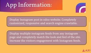 Odoo Instagram Feed Snippet Instagram Posts Display In Odoo Website PPT