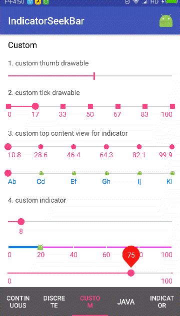 Indicatorseekbar 泡网