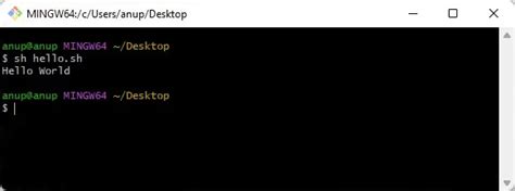 Comment Ex Cuter Sh Ou Un Script Shell Sous Windows