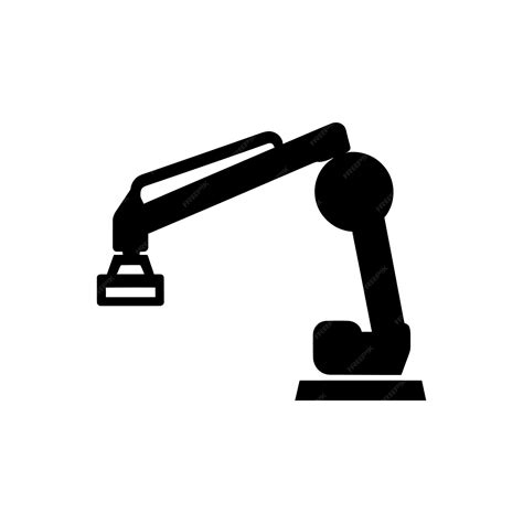 Premium Vector Robotic Arm Icon