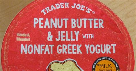 What S Good At Trader Joe S Trader Joe S Peanut Butter Jelly With Nonfat Greek Yogurt