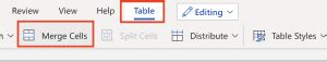 How To Merge Table Cells In Word Online WordOnlineTips Com