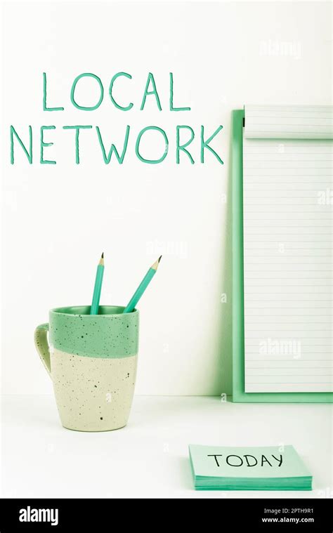 Text Caption Presenting Local Network Concept Meaning Intranet Lan Radio Waves Dsl Boradband