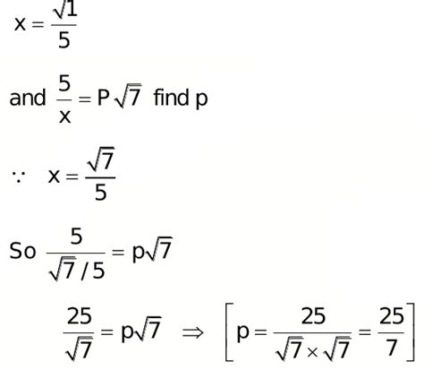 if x 7 5 and 5 x p7 find p