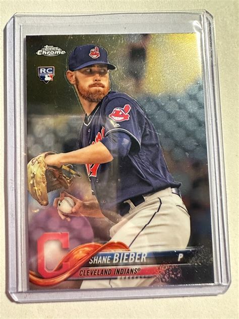 K106576 2018 Topps Chrome Update Hmt59 Shane Bieber Rc Ebay