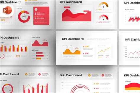 Modern Clean KPI Dashboard Presentation Graphic By Wealthwells Creative Fabrica