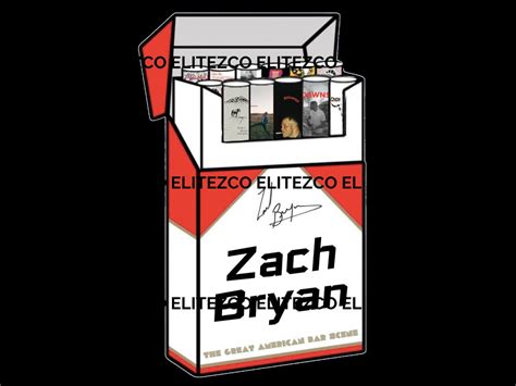Zach Bryan Cigarette Pack Logo The Great American Bar Scene Digital