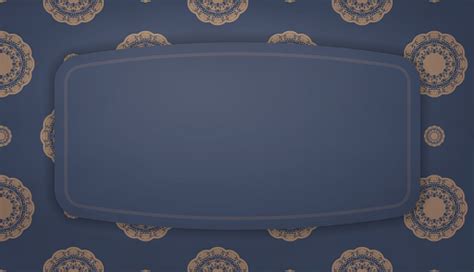 로고 또는 텍스트 아래 디자인그리스 브라운 장식과 파란색의 Baner 0명에 대한 스톡 벡터 아트 및 기타 이미지 0명