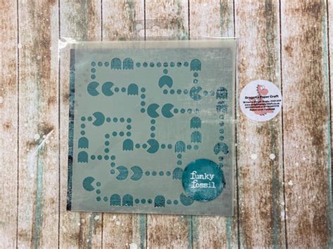 Funky Fossil Stencil Game On Dragons Paper Craft