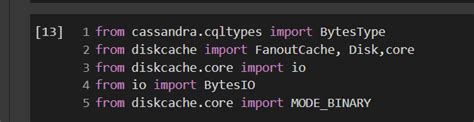 Cannot Import Bytestype From Diskcache Core Issue Deep