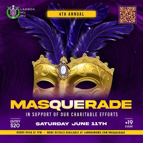 4th Annual Masquerade Event Lambda Mu Mu 4th Annual Masquerade Event Lambda Mu Mu