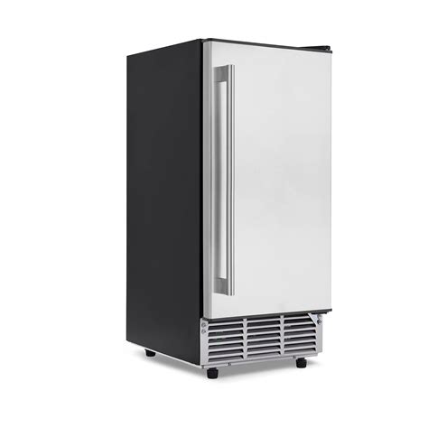 80 Lbs Of Ice A Day 15 Undercounter Clear Ice Cube Maker Machine Stainless Steel 80 Lbs