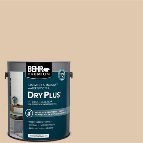 BEHR PREMIUM 1 Gal N260 2 Almond Latte Flat Interior Exterior Dry
