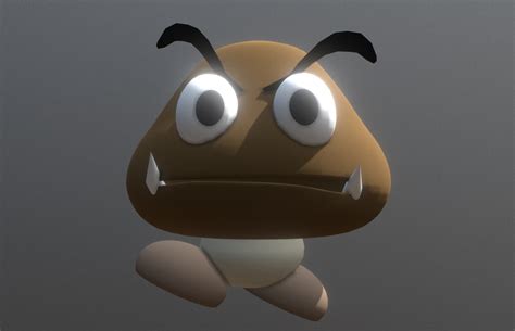 Free 3d Goomba Model Turbosquid 1292471