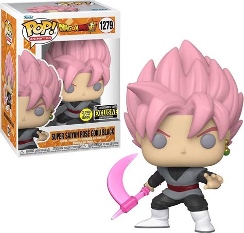 Funko Pop Dragon Ball Super 1279 Super Saiyan Rose Goku Black Glow I