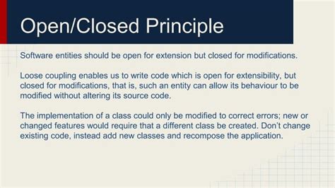 Dependency Injection Design Principles And Patterns PPT