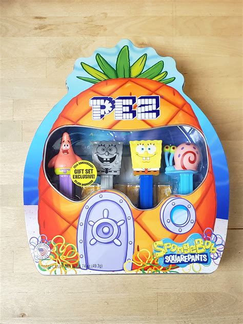 Pez Spongebob 25th Anniversary T Set 49 3g Crowsnest Candy Company