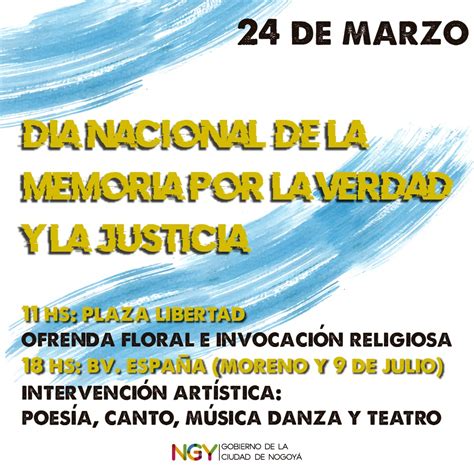 Actividades Por El DÍa De La Memoria Por La Verdad Y Justicia