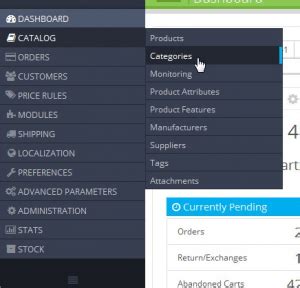 PrestaShop 1 6 X How To Change The Order Of The Sub Categories In The
