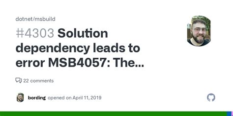 Solution Dependency Leads To Error Msb4057 The Target Gettargetpath