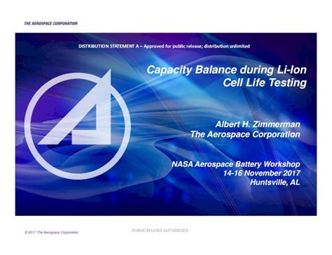 Pdf Capacity Balance During Li Ion Cell Life Testing · 2018 2 26