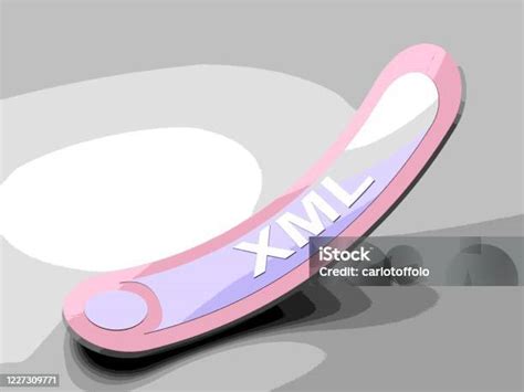 白色背景上的 Xml 彎曲標記 3d 的圖形 照片檔及更多 可擴展標識語言 照片 可擴展標識語言 互聯網 圖形使用者界面 Istock