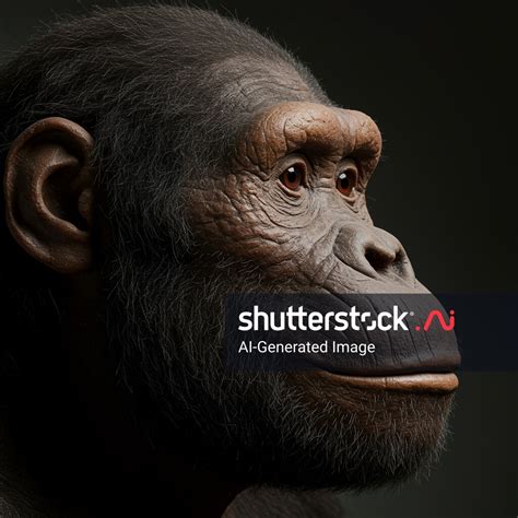 Close Photo Realist Australopithecus Robustus Profile Ai Generated Image 2601159941 Shutterstock